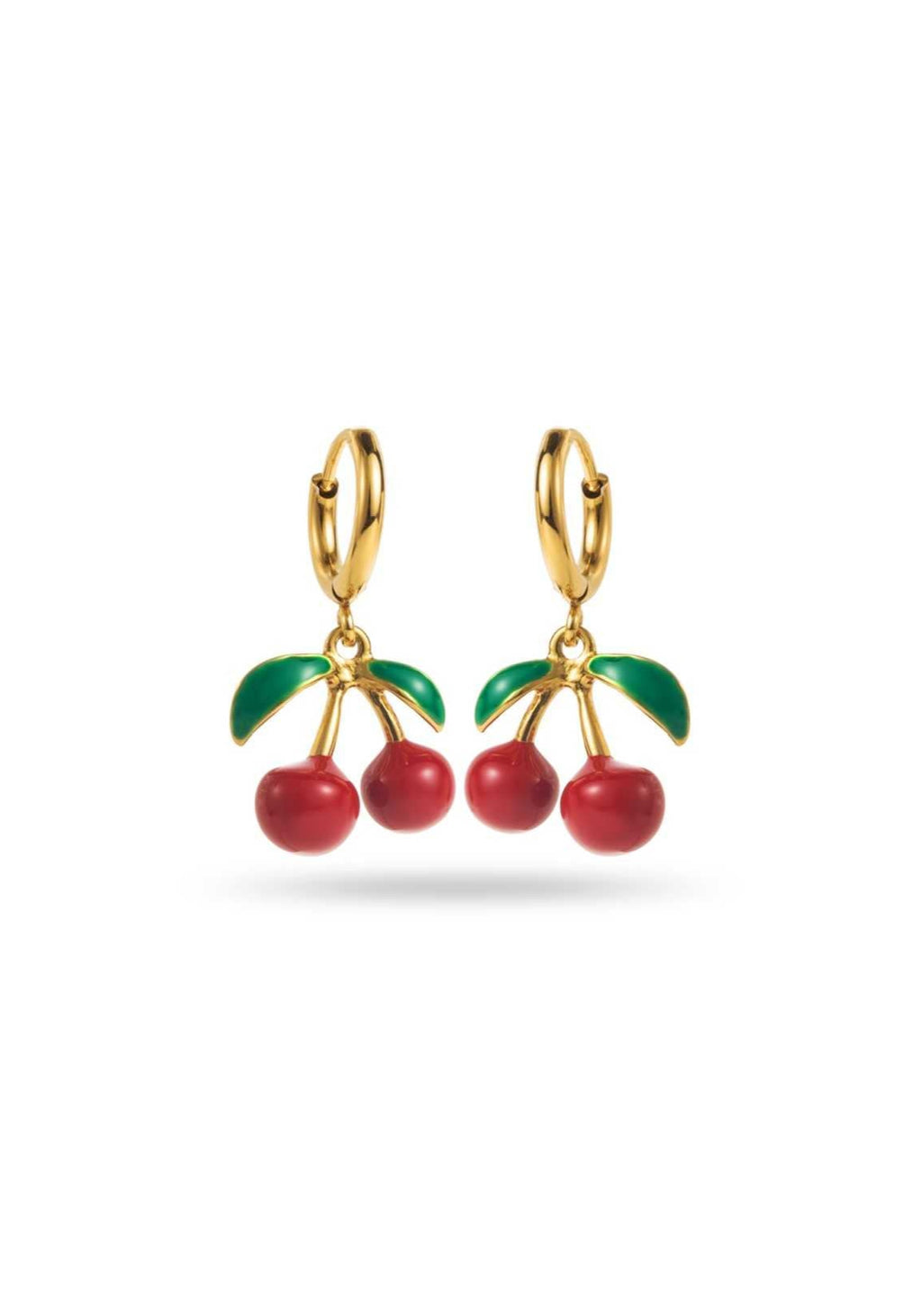 Small Cherry Hoop Earrings – OutDazl