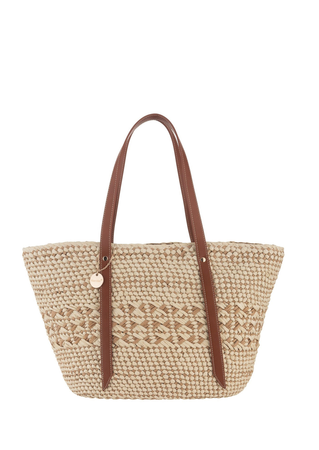 Two Tone Weave Basket Bag – OutDazl