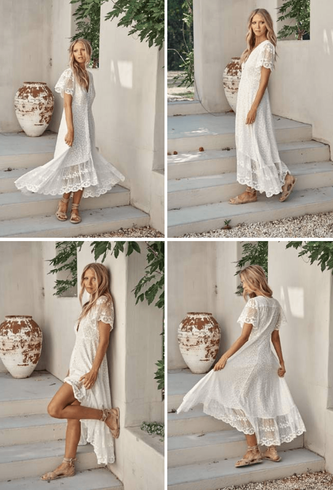 Snow White Lace Maxi Dress Angel – OutDazl