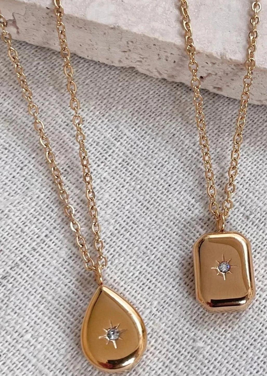 Mini Star Embossed Pendant Necklace – OutDazl